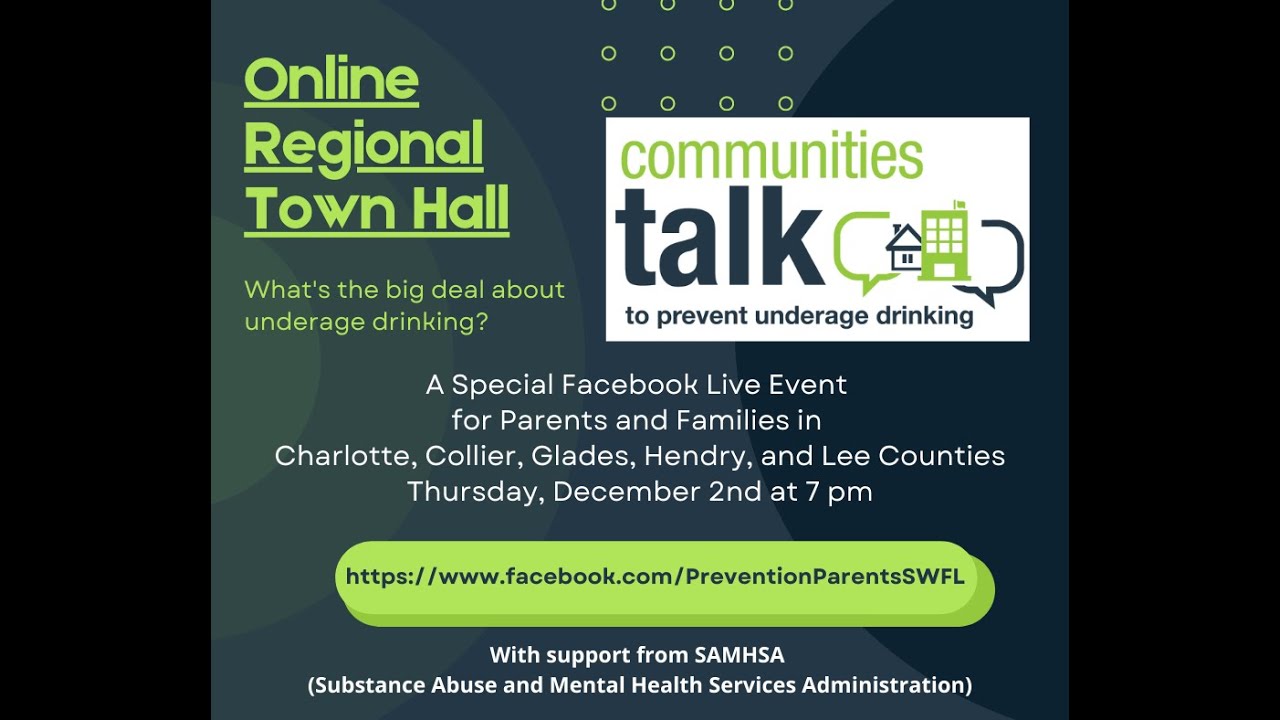 SAMHSA Communities Talk Underage Drinking Prevention Regional Town Hall ...