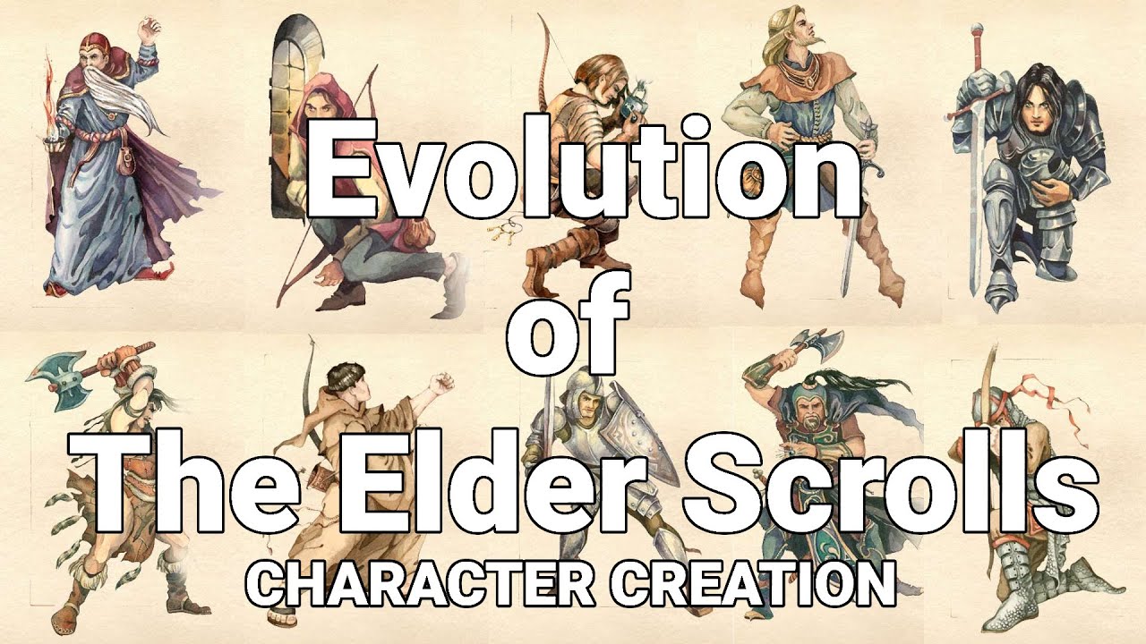 Evolution of The Elder Scrolls: Character Creation - YouTube