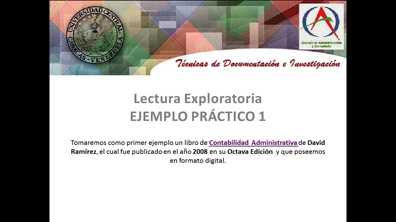 Unidad II: Casos prácticos de lectura exploratoria - YouTube