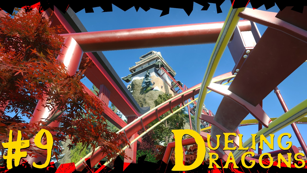 Dueling Dragons | Japanese Planet Coaster Timelapse! #9 [Seasons] - YouTube