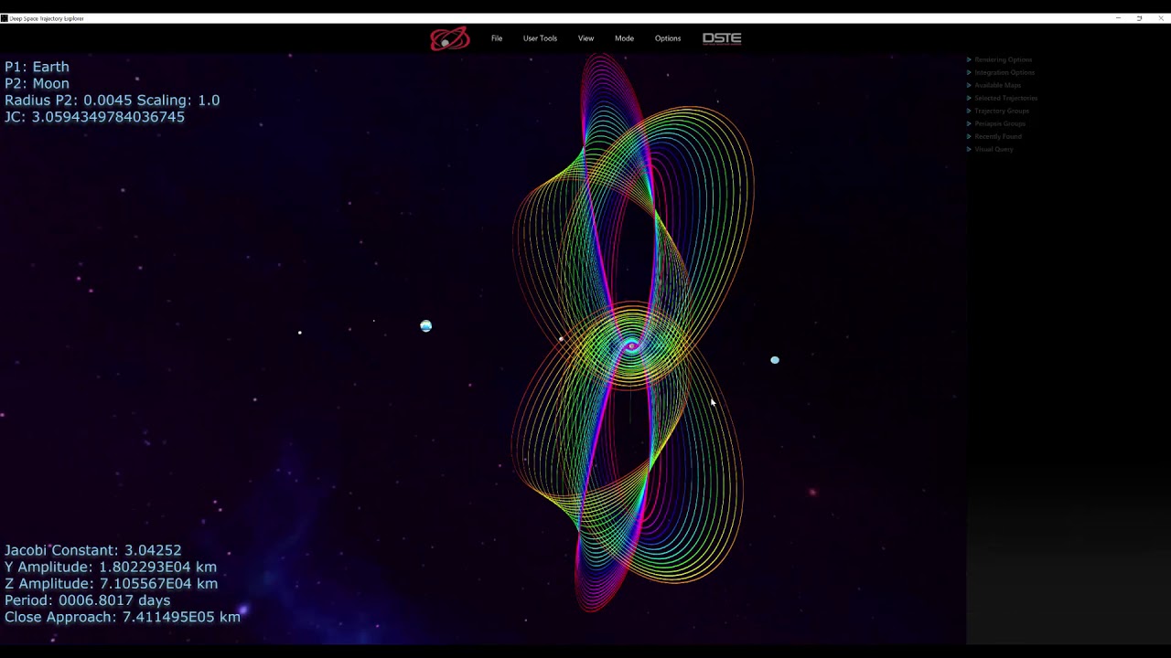 Designing and Visualizing Deep Space Trajectories - YouTube