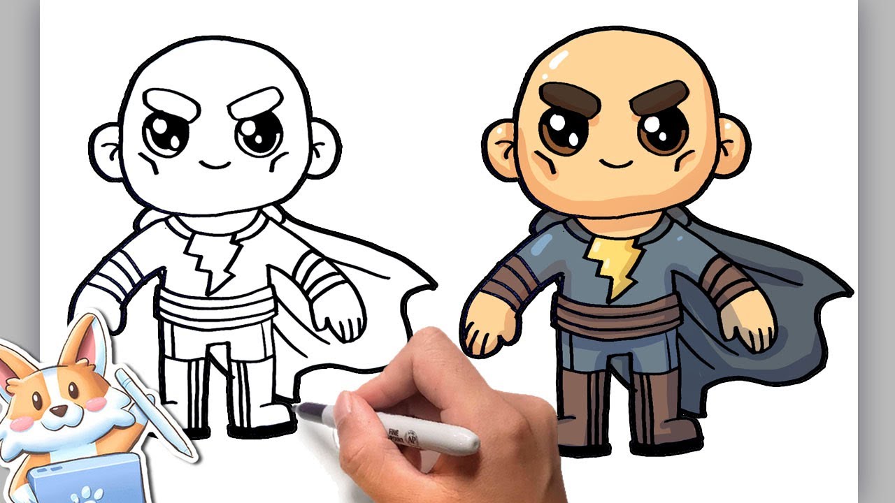 How to Draw Black Adam | DC COMICS - YouTube