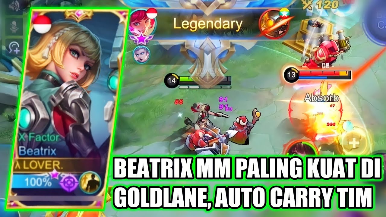 Beatrix Goldlane Build Tersakit Season 20 Tower Musuh Auto Hancur