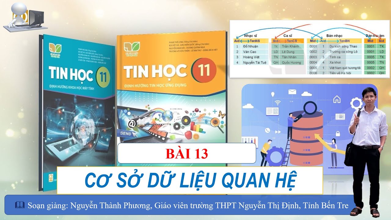 Tin học 11 - Bài 13. Cơ sở dữ liệu quan hệ, Sách giáo khoa Kết nối tri ...