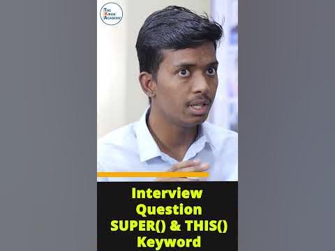 Java Interview Question: Super & This Keyword In Java | #shorts #kiransir #freshers - YouTube