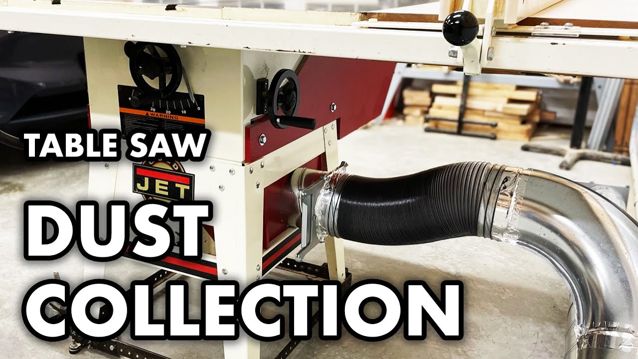 Upgraded Dust Collection for the Table Saw! - YouTube