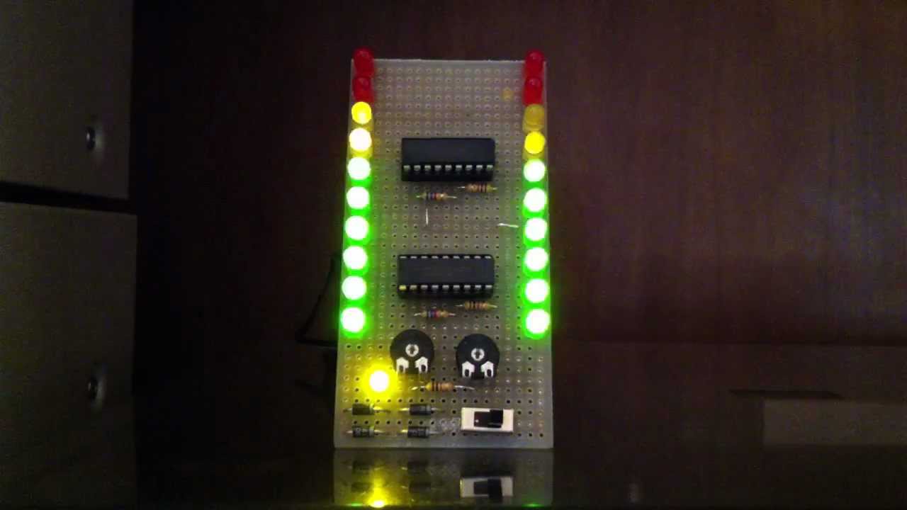 Vu-Meter Stereo with 2 LM3915 - By STE - YouTube