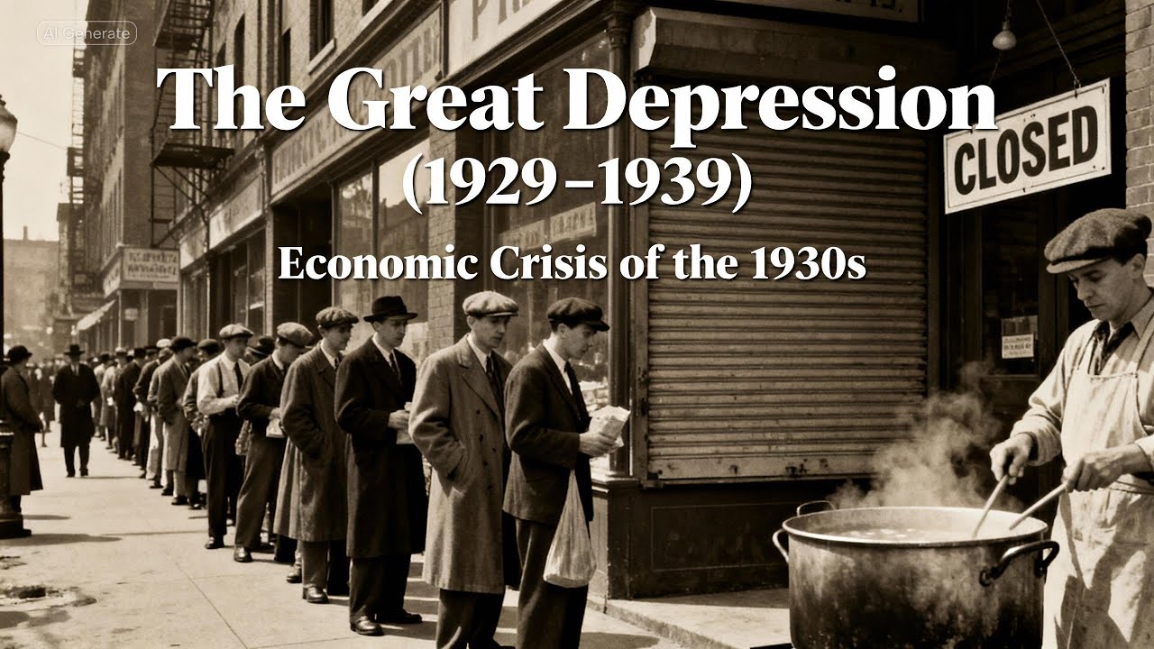 The Great Depression (1929–1939) | Animated History Explained - YouTube