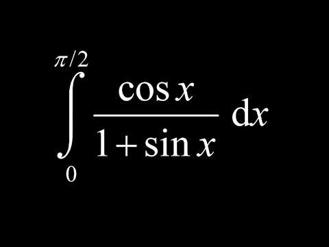 Definite integral of cos(x)/(1+sin(x)) on [0 pi/2]. Chain rule ...