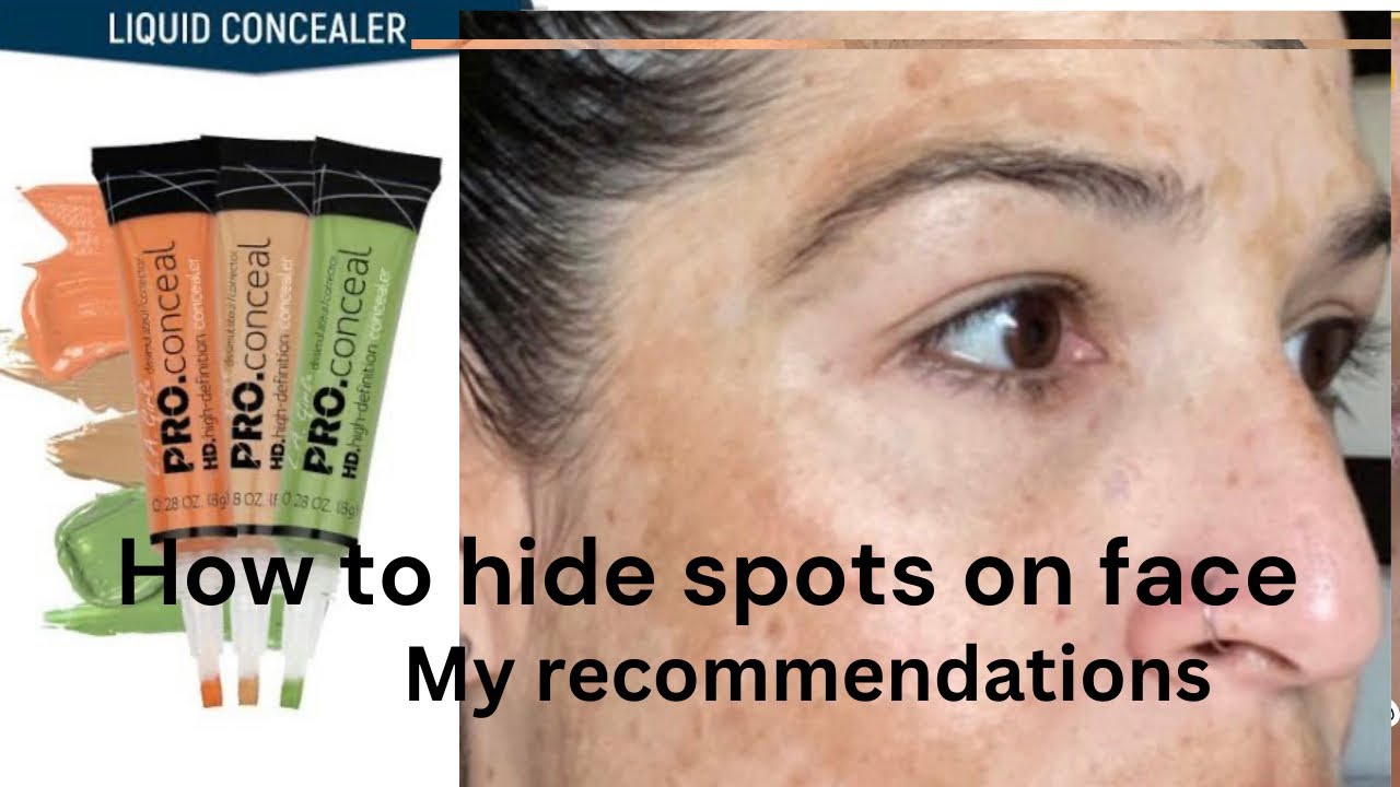 How to concel ur spots in makeup - YouTube