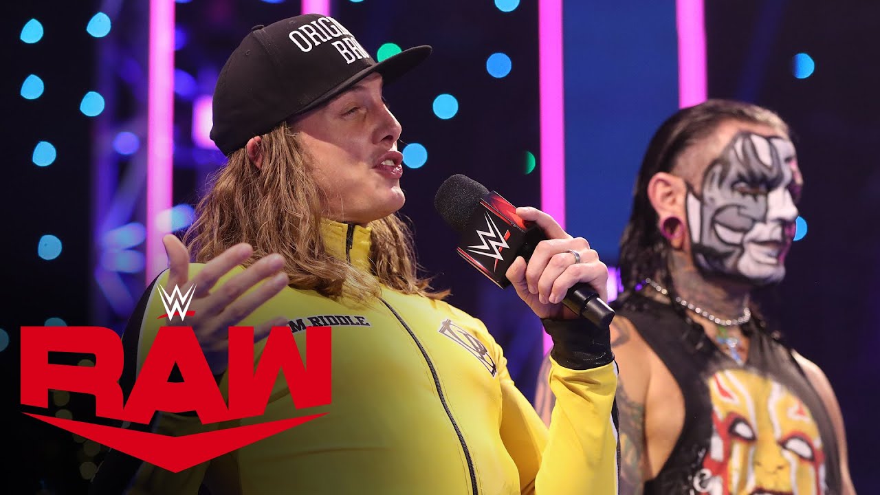 Jeff Hardy & Riddle crash the VIP Lounge: Champions Edition: Raw, Dec ...