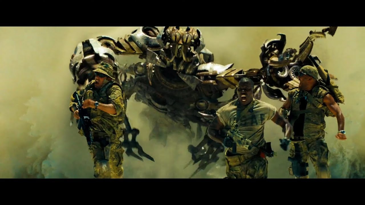 Transformers 2007 Scorponok Desert Battle Scene - YouTube