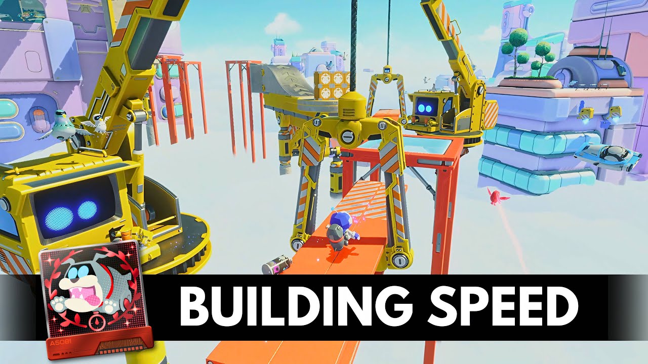 Astro Bot - Building Speed (DLC) Speedrun (All Bots Rescued) Stellar ...
