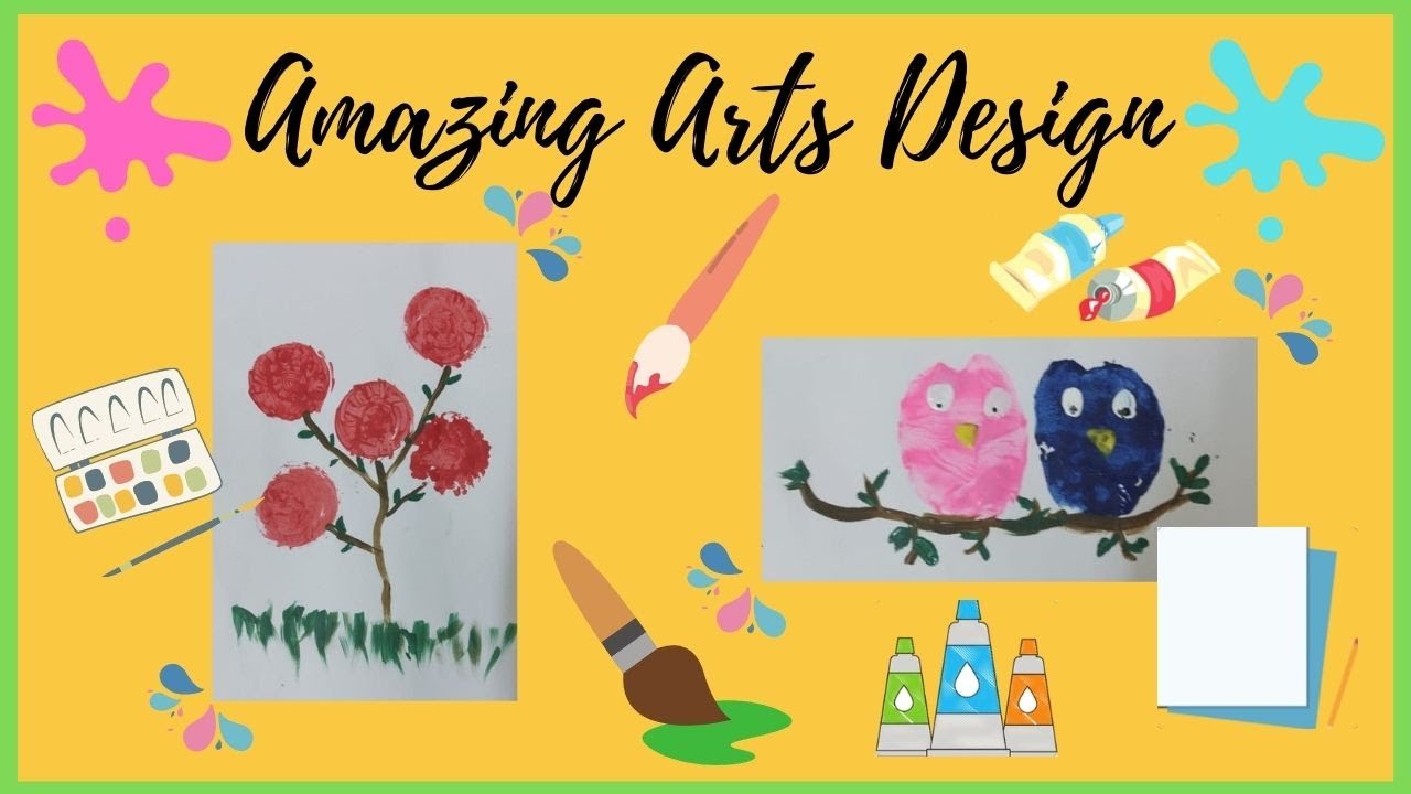 AMAZING ARTS DESIGN FOR KIDS | PAINTING TRICK FOR KIDS - YouTube