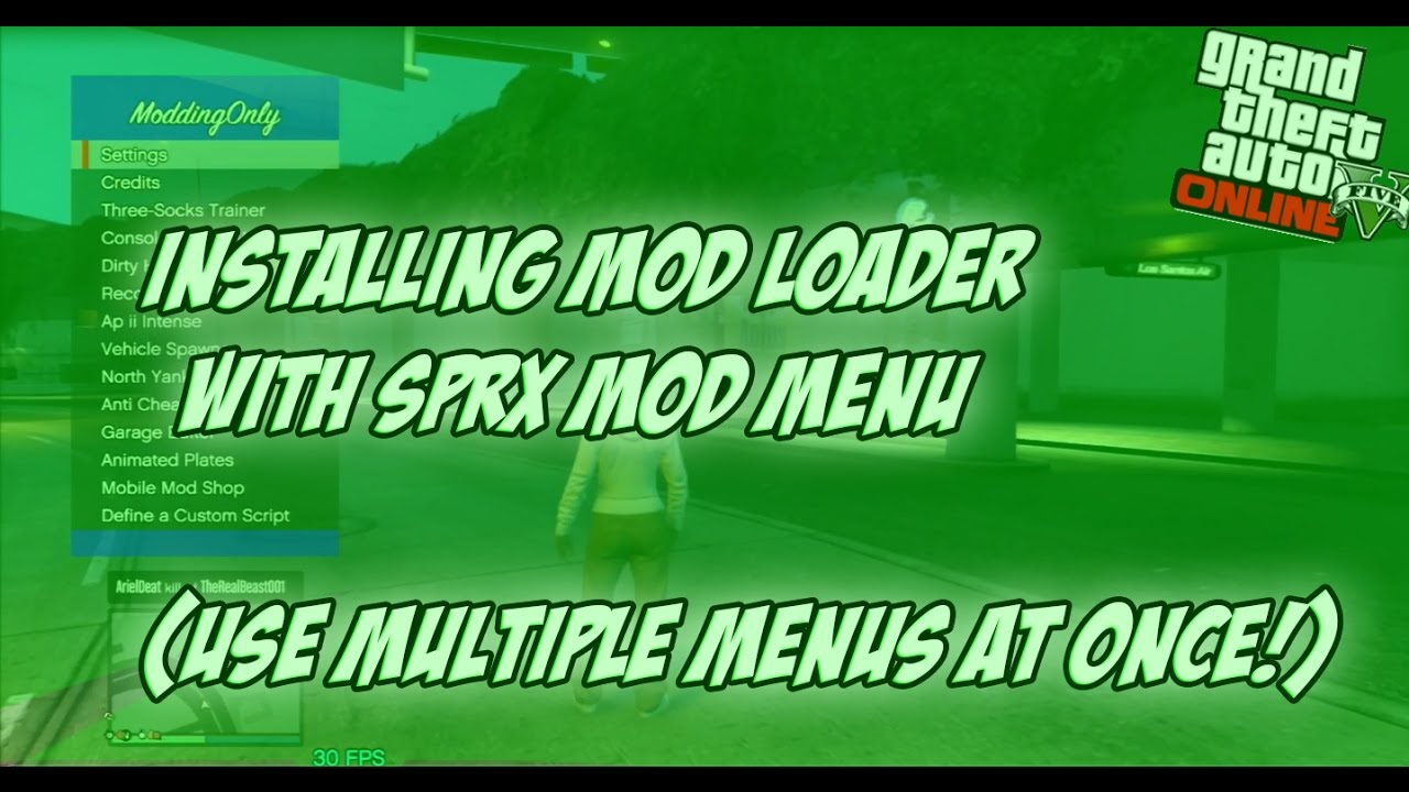 GTA 5 ONLINE: Installing A Mod Menu Loader & SPRX Menu Together ...