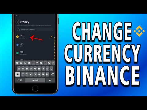 How To Change Currency In Binance (Full Guide) - YouTube
