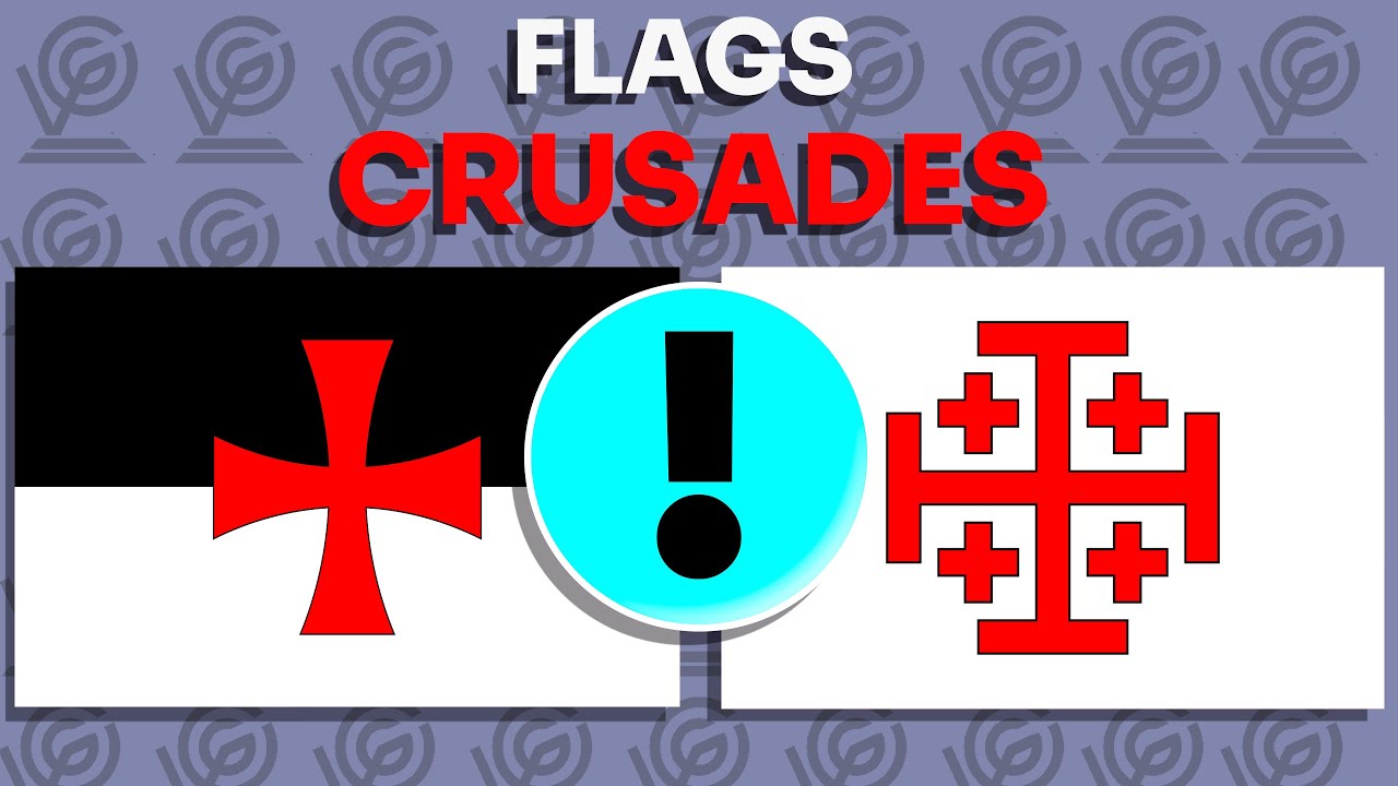 Flags of Kingdoms, Orders and Crusader Armies - YouTube