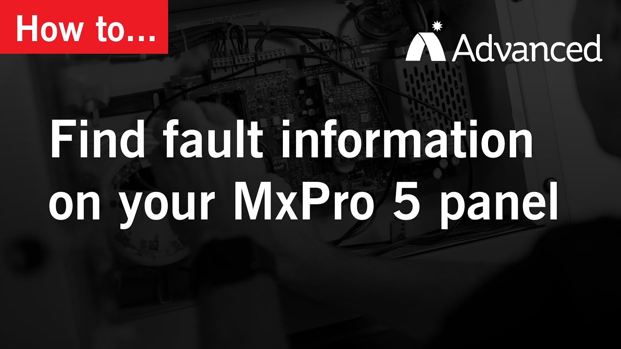 How to: Find fault information on your MxPro 5 panel - YouTube