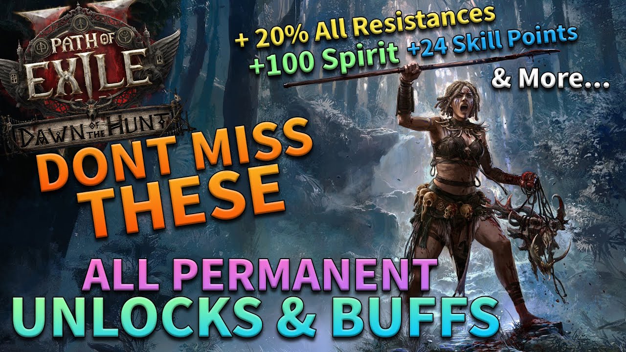 All Permanent Unlocks & Buffs in PoE2's Campaign | 0.2.0 - YouTube