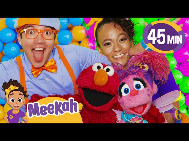 Surprise! Meekah & Blippi Celebrate Elmo's Birthday! | Sesame Street ...