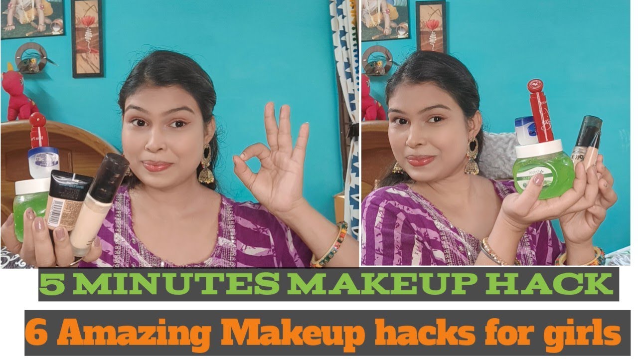 6 Amazing Makeup hacks Part 1 | 5 minutes makeup hacks | makeup hacks ...