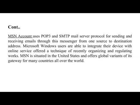Simple Steps To Create or Sign-in Your MSN Account - YouTube
