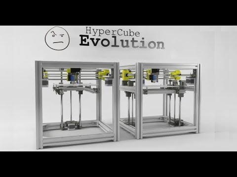 #105 Hypercube Evolution 3D Printer Build - 12 (First Print) - YouTube