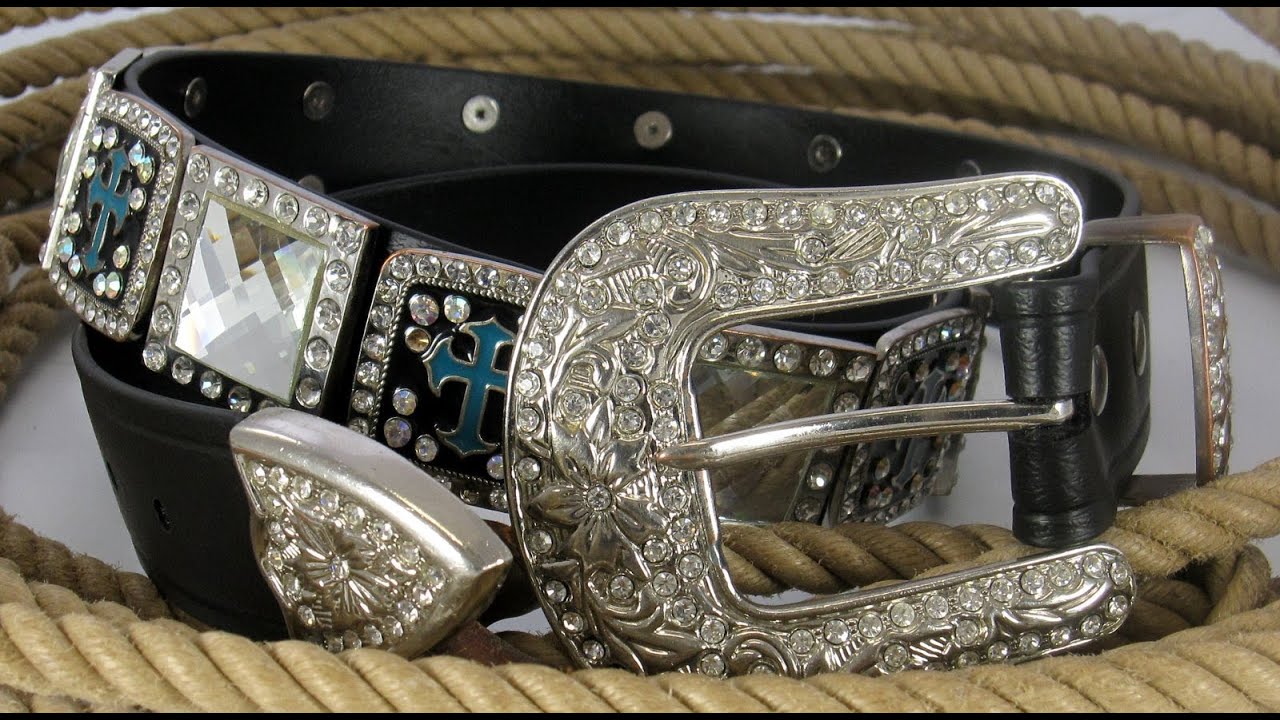BioThane® Super Belt Blinged out for Rodeo with Conchos and Crystals ...
