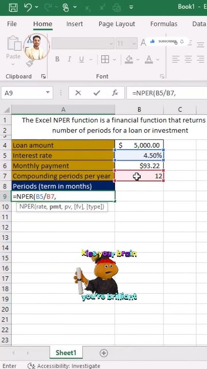 🚀How to NPER function in Excel #computereducation #excel #exceltips - YouTube