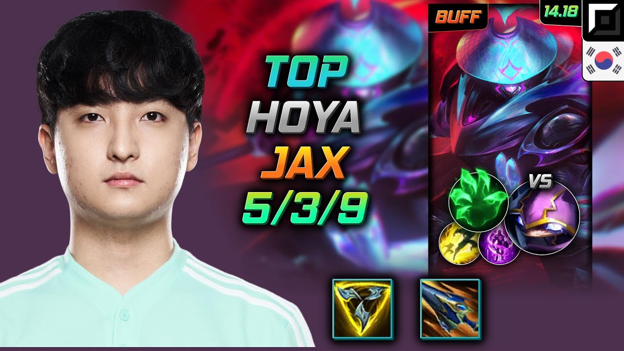 Jax Top Build Hoya Trinity Force Grasp of the Undying - LOL KR ...