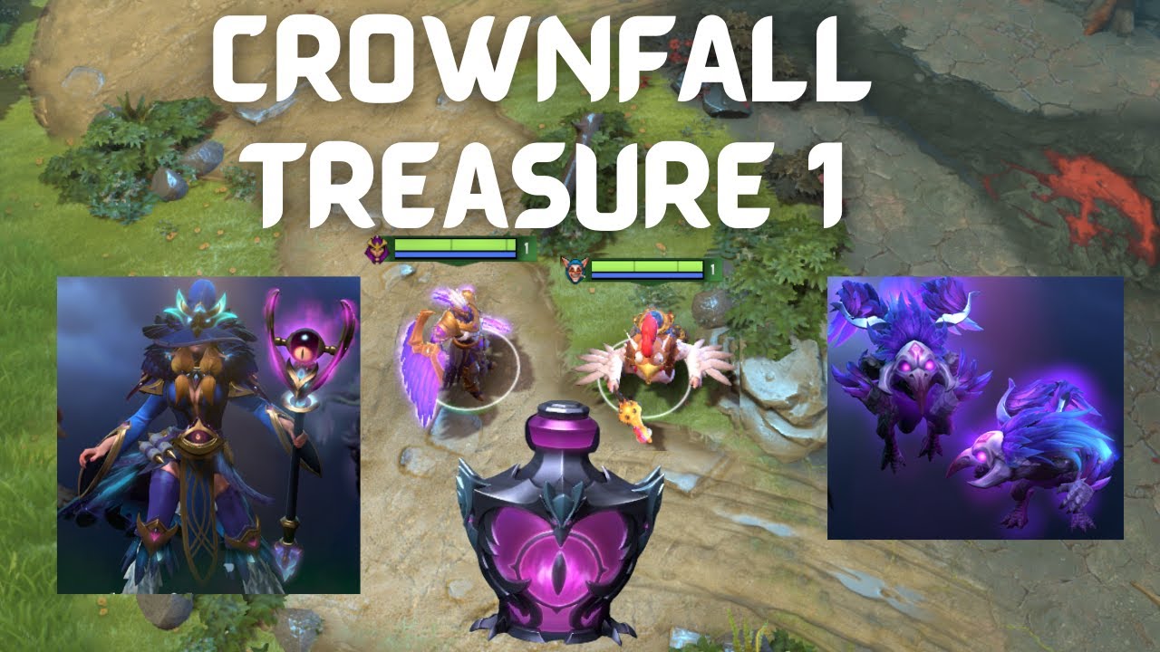 ALL ITEM CROWNFALL TREASURE 1 #dota2 #dota2gameplay - YouTube