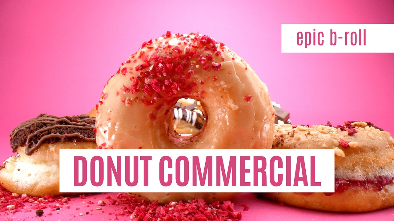 Donut commercial *** Cinematic b-roll *** Stop motion product ad - YouTube
