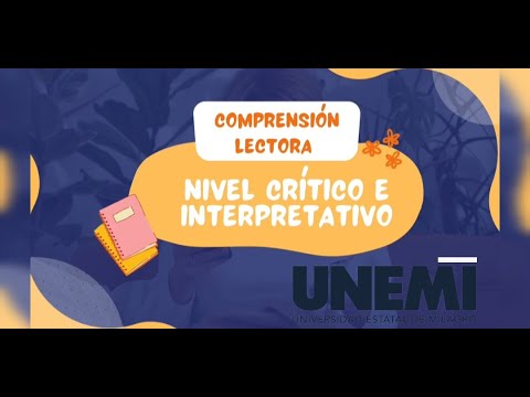 COMPRENSIÓN LECTORA NIVELES CRITICO E INTERPRETATIVO - YouTube