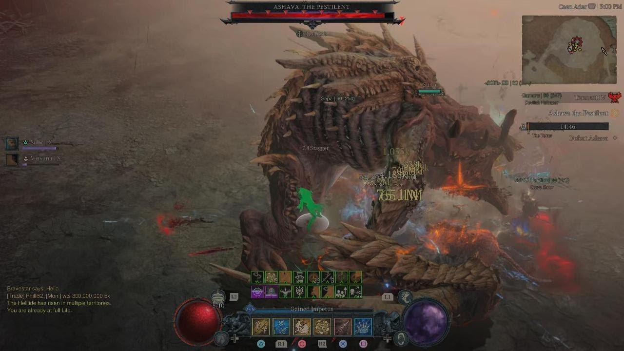 Diablo IV PS5 world boss camera bug - YouTube