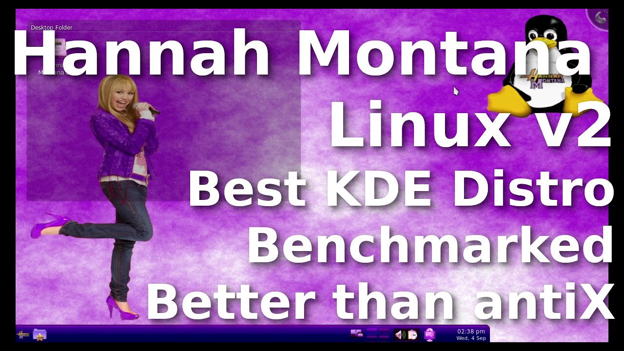 Hannah Montana Linux v2 KDE Benchmarked - New Leader in Linux! - YouTube