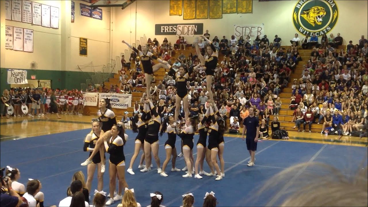FHS Varsity Cheer @ Brea Cheer Competition - YouTube