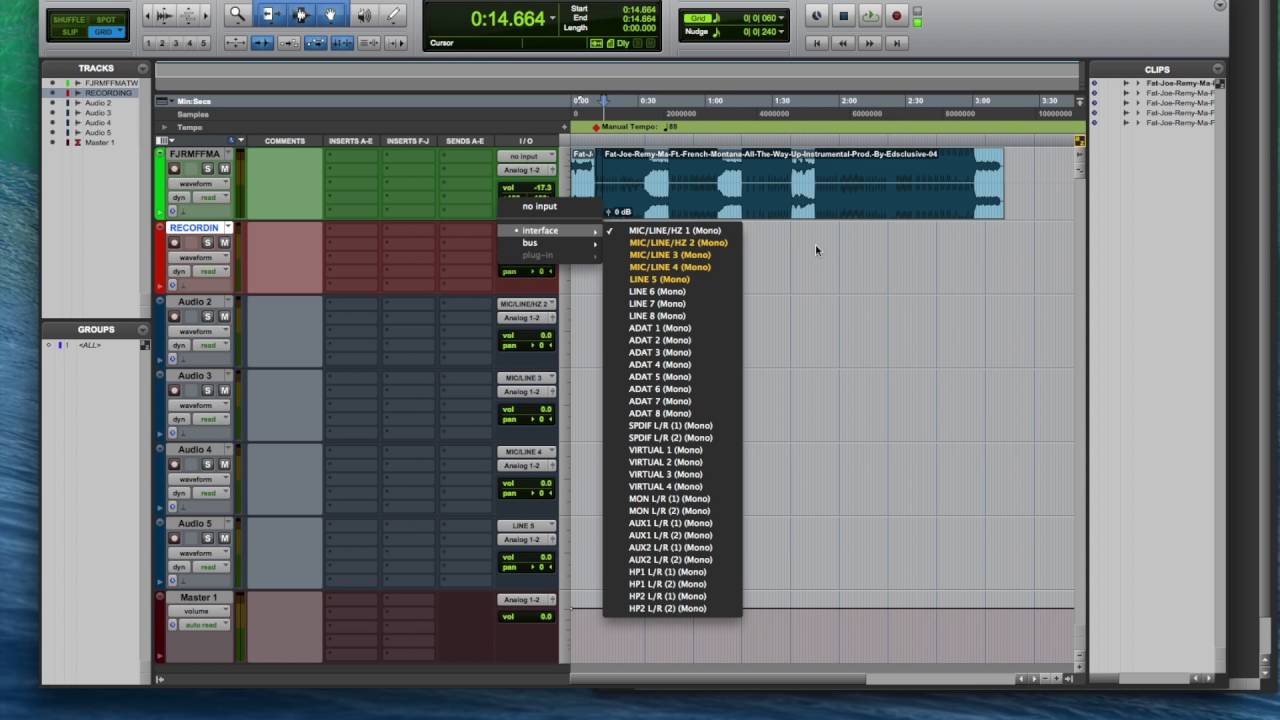 How to set up a recording session in Pro Tools - YouTube