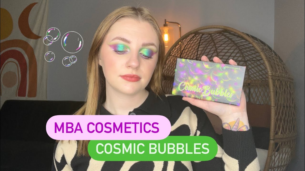 MBA COSMETICS COSMIC BUBBLES | Tutorial + Swatches - YouTube