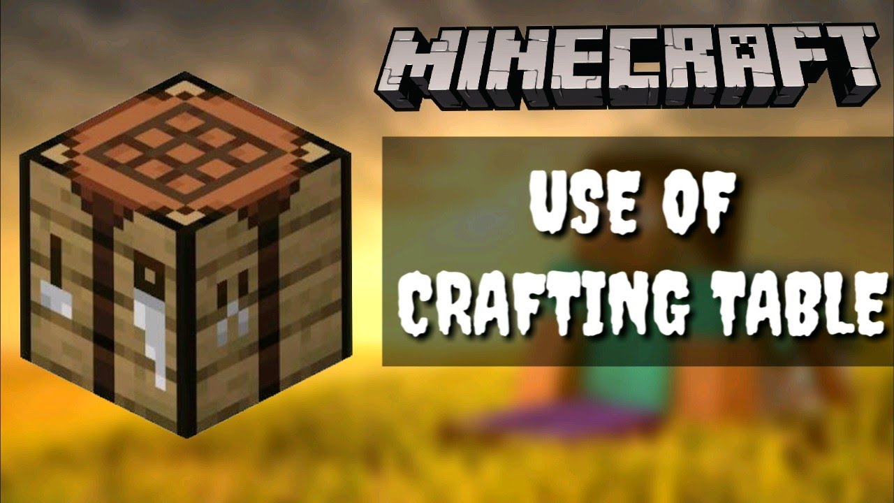 How to use crafting table in hindi | MINECRAFT IN HINDI - YouTube