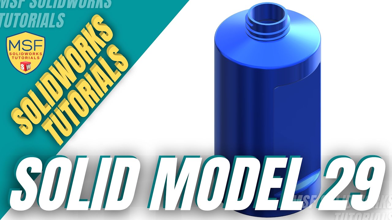 SolidWorks 2021 Tutorial for Beginners #82 | Solid Model 29 in ...