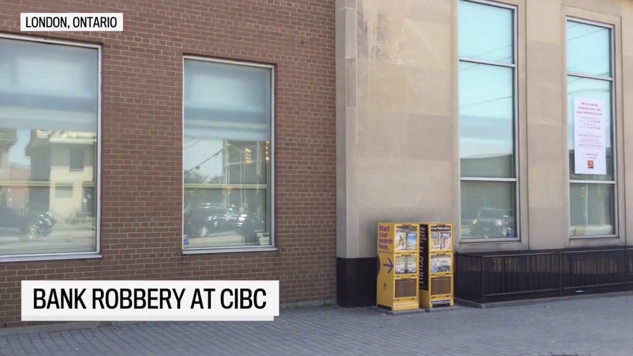 Suspect sought after London bank robbery - YouTube
