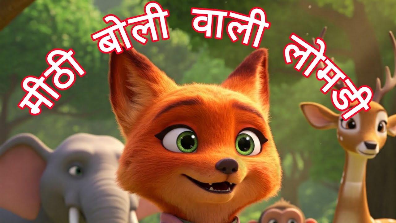 मीठी बोली वाली लोमडी.sweet talking fox #MoralStory #animation video ...