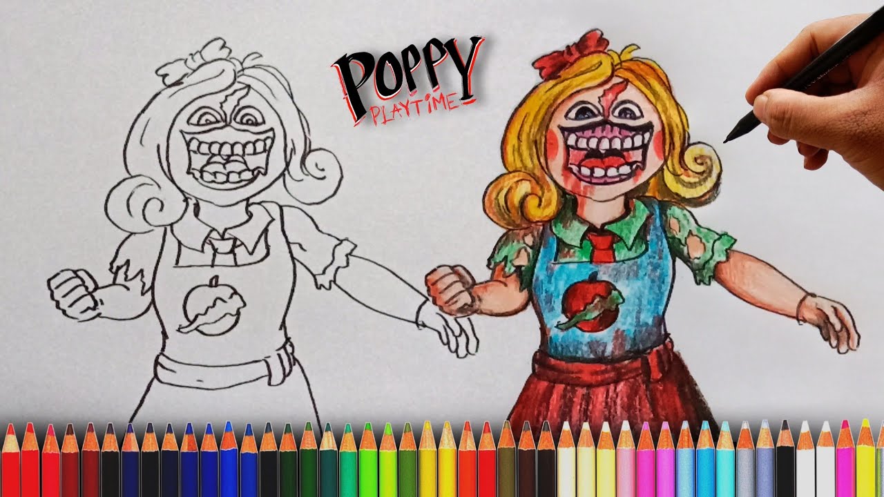 How to Draw Miss Delight Poppy Playtime #poppyplaytime - YouTube