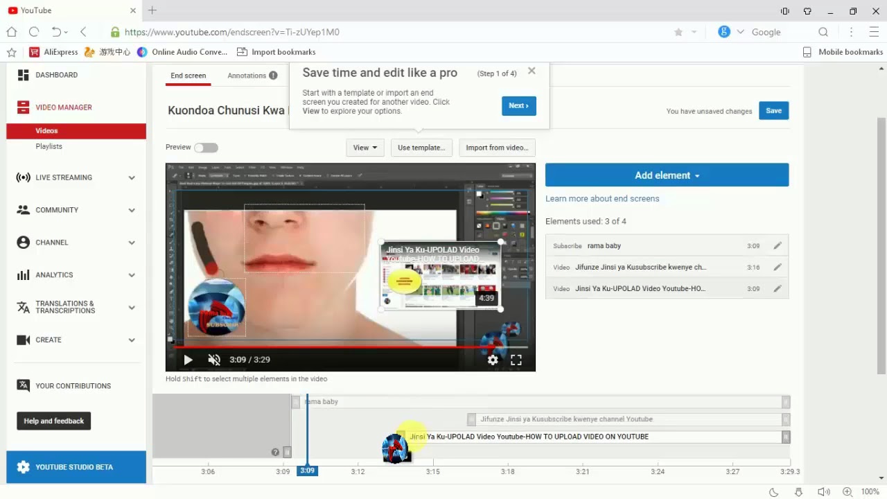 How to Promote Your Youtube Video using END SCREEN ANNOTATION =JINSI YA ...