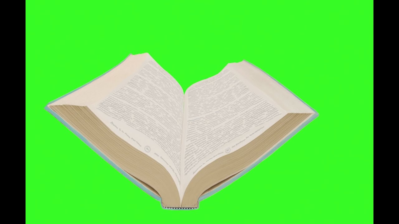 Flying Book Greenscreen - YouTube