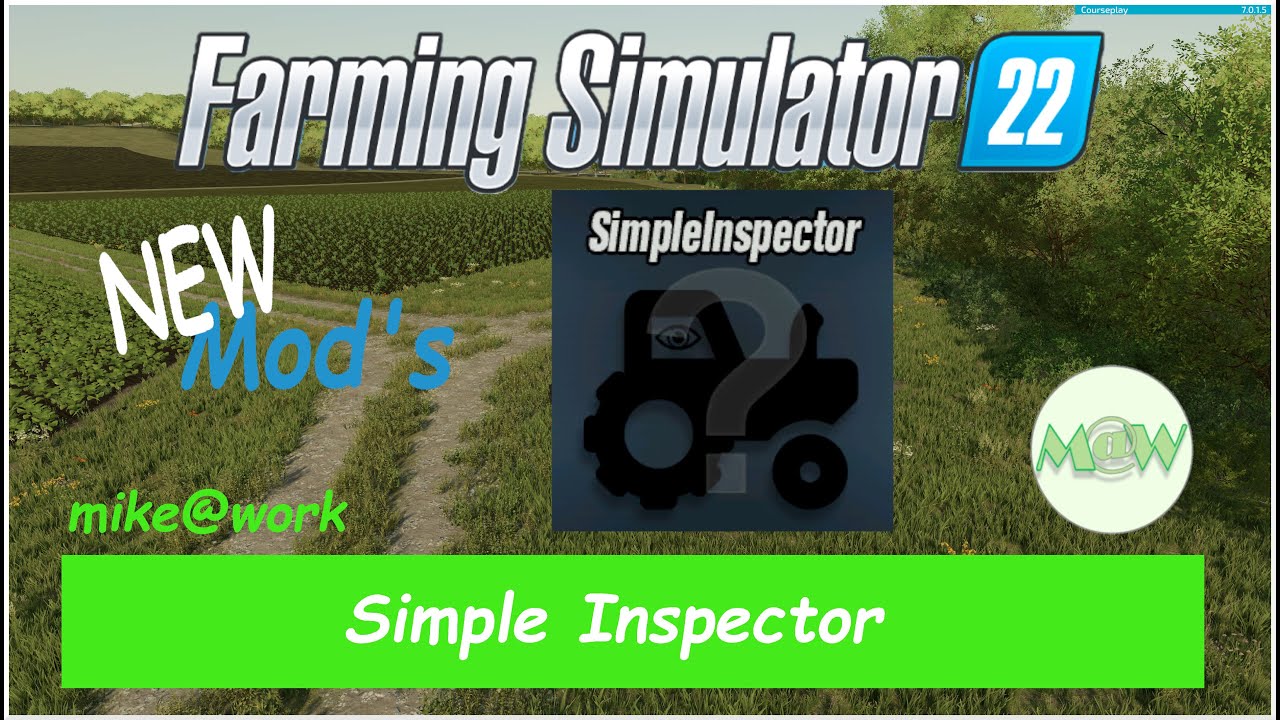 FS 22 New Mod's 🚜 "Simple Inspector" - YouTube