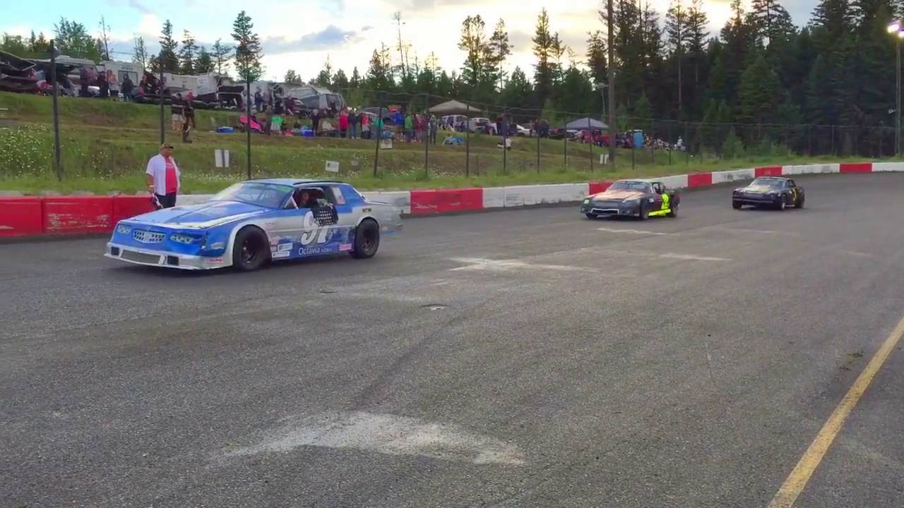 On the track at Thunder Mtn Speedway in Williams Lake. - YouTube