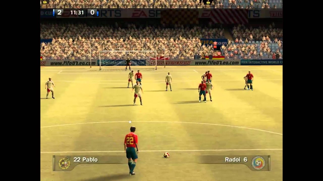 Fifa 2007 Multiplayer Game Part I - YouTube