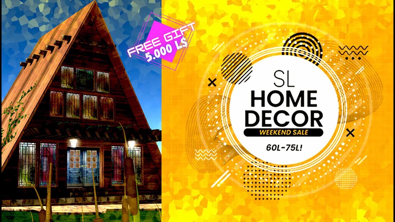 🟪 SL HOME DECOR WEEKEND SALE | Second life | Weekly Event | Free Gift 💝 ...