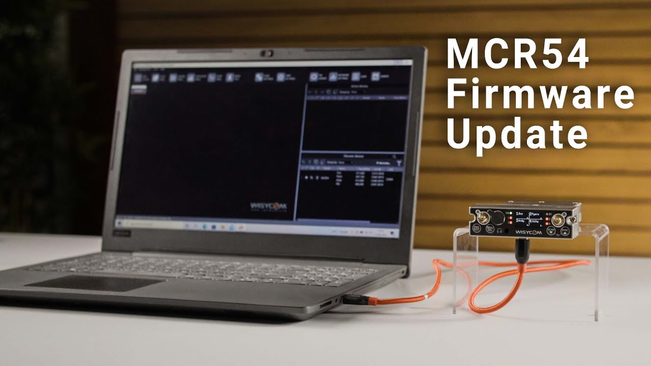 Wisycom MCR54 Firmware Update | User Guide - YouTube